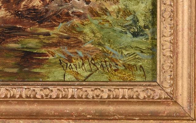 A STUDY OF FALLOW DEER AND TREES IN BUSHY PARK by David Bates on artnet