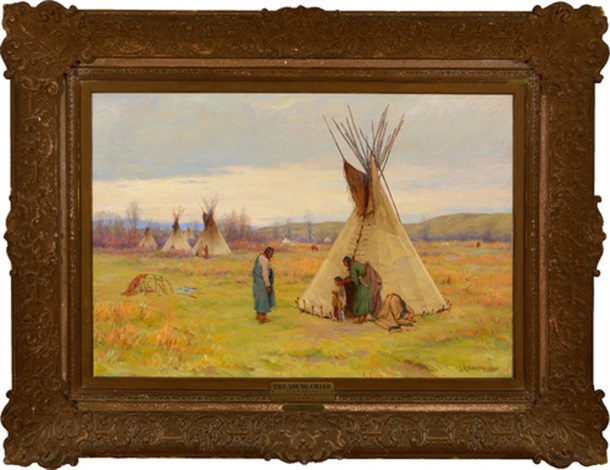 The Young Chief by Joseph Henry Sharp on artnet