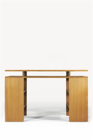Desk and Two Side Shelf Chairs, designed 1978, executed 2007 by Donald ...