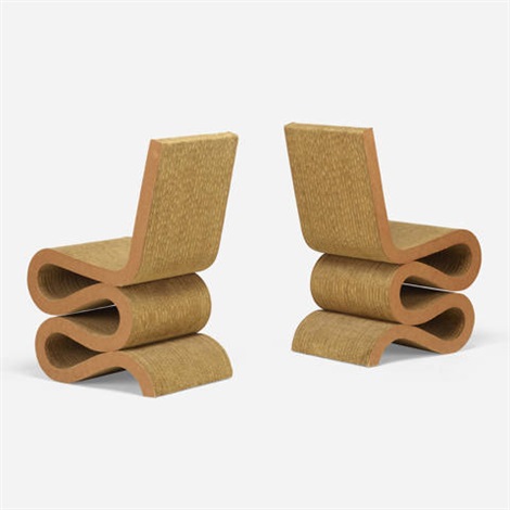 Wiggle chairs, pair by Frank Gehry on artnet