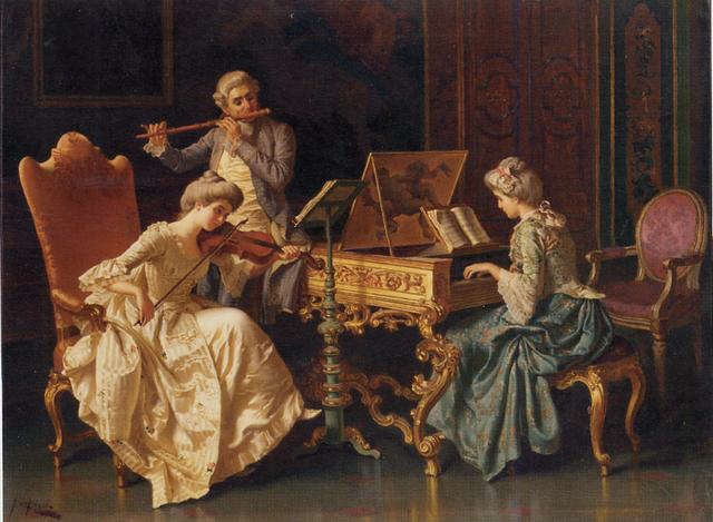 A musical trio by Pio Ricci on artnet