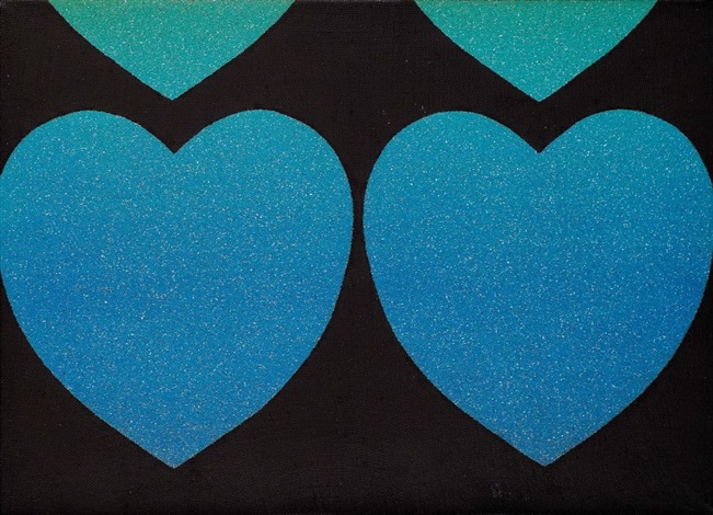 Hearts bluegreen by Andy Warhol on artnet