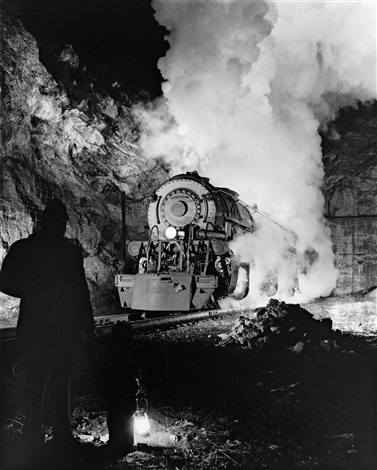 Class A 1241 bursts from the westbound portal of the twin Montgomery ...