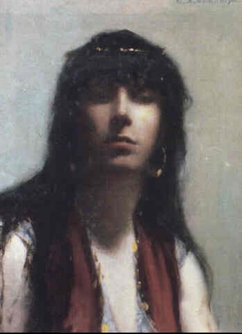 Gypsy girl by George Agnew Reid on artnet
