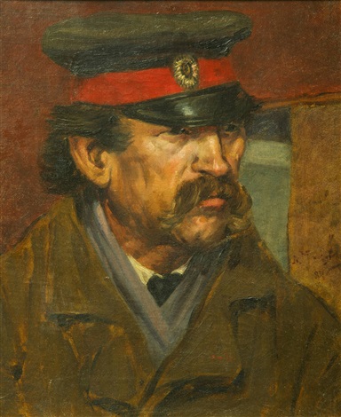 Portrait of a Soldier by Vladimir Egorovich Makovsky on artnet