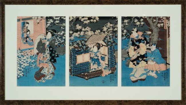 Triptych by Utagawa Kunisada (Toyokuni III) on artnet