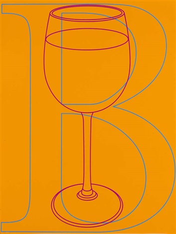 B from Alphabet by Michael Craig-Martin on artnet