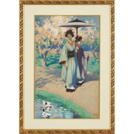 GEISHAS IN A GARDEN by George Henry on artnet