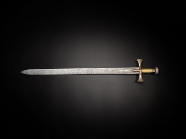 A gilded and silver-mounted sword kaskara of Sultan Ali Dinar, Sudan ...