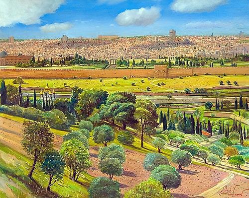 Jerusalem view by Alex Levin on artnet