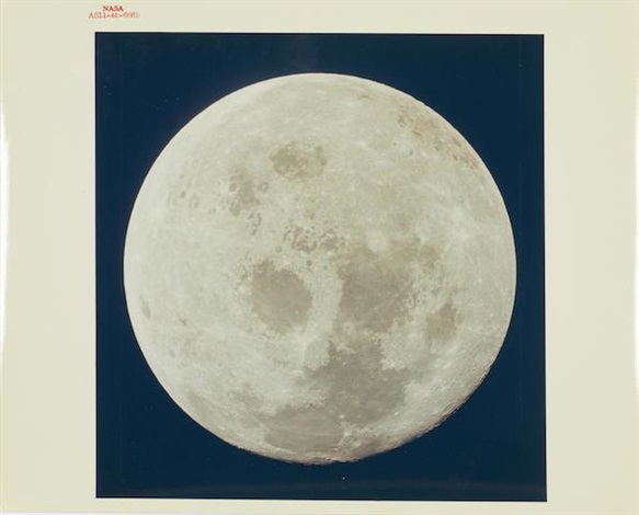 APOLLO 11 NASA RED NUMBER PHOTOGRAPH , LOOKING BACK TO WHERE THEY HAD ...