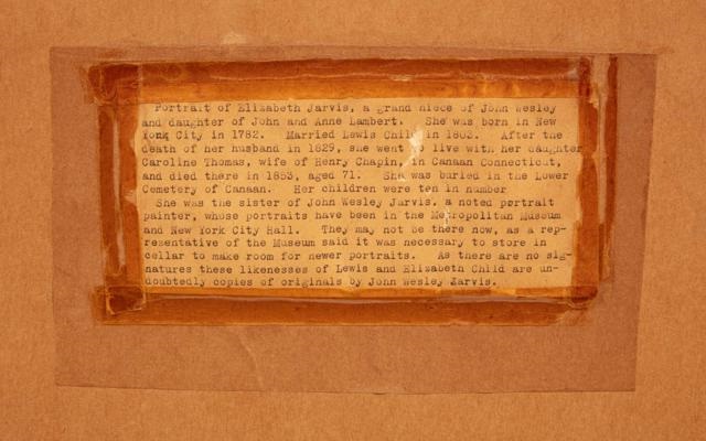 Elizabeth Jarvis Child 1782-1853 and Lewis Child 1781-1829 by John ...