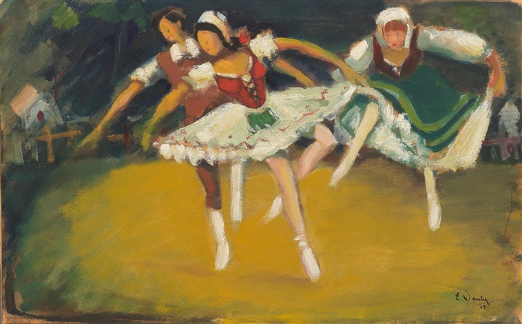 La Fille mal gardée Three Dancers by Adham Wanly on artnet