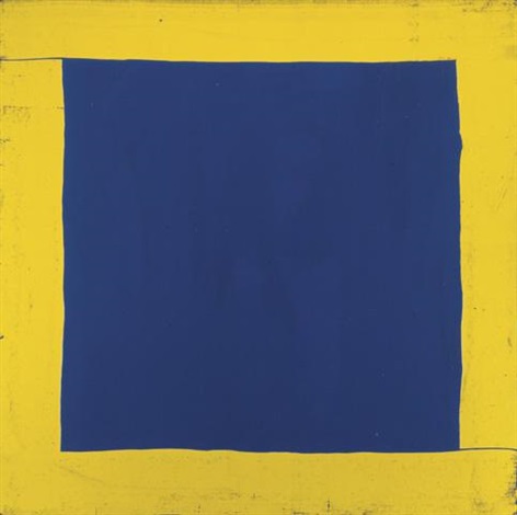 The yellow blue of the square pair by Mary Heilmann on artnet