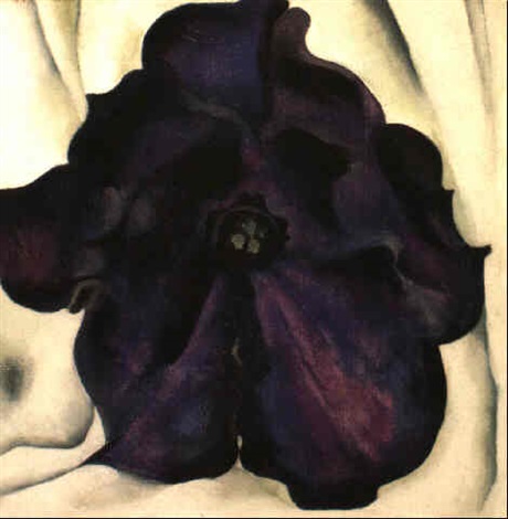 Purple petunia by Georgia O'Keeffe on artnet