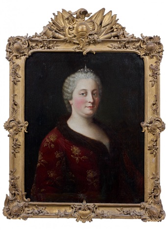 Portraits de lImpératrice Marie-Thérèse dAutriche et de son époux ...