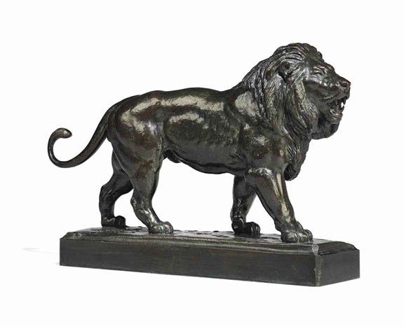 Lion marchant by Antoine-Louis Barye on artnet