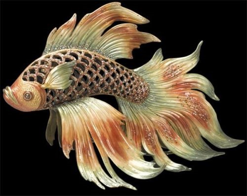 Namiko Japanese Fighting Fish by Jay Strongwater on artnet