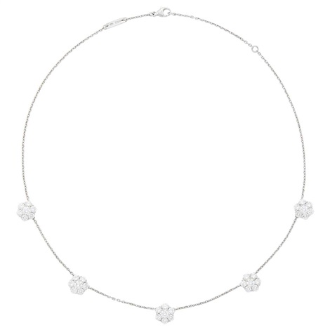 Van Cleef Arpels White Gold and Diamond Snowflake Necklace, France by ...