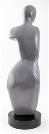 Joan Shapiro Figural African Wonderstone Sculpture by Joan Hyde Shapiro ...