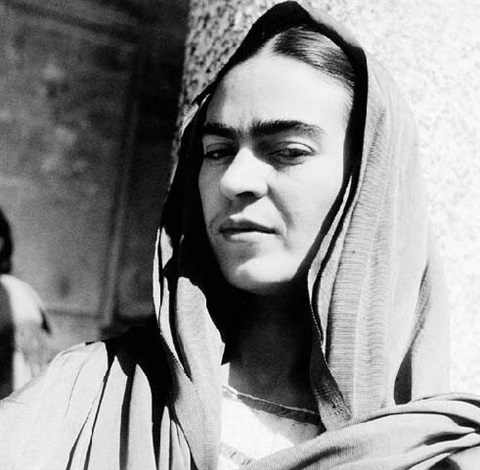Frida Kahlo at the church in Coyoacan, Mexico by Fritz Henle on artnet