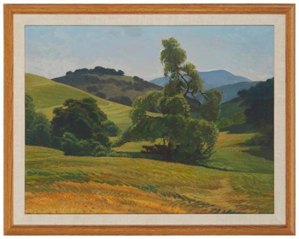 Cows Under A Shade Tree by Ray Strong on artnet