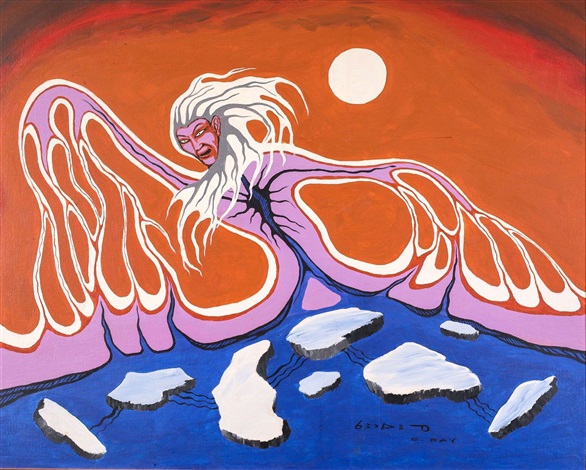 SPIRIT ICE DESCENDING ON LAKE by Carl Ray on artnet
