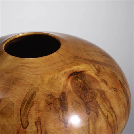 Spalted Red Maple Ellipsoid by Philip Moulthrop on artnet