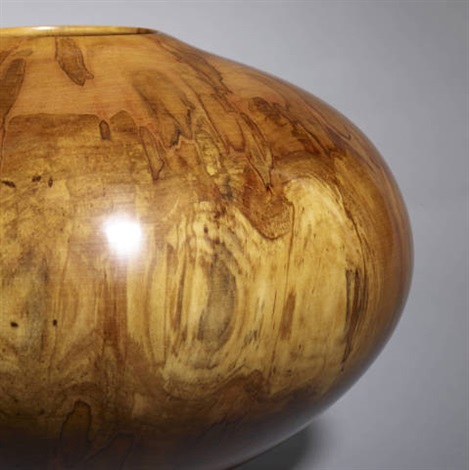 Spalted Red Maple Ellipsoid by Philip Moulthrop on artnet