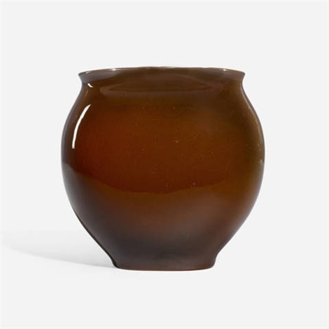 Spotted Jack Rabbit Crow Standard Glaze Native American portrait vase ...