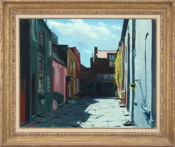 Street scene by Peter Hayward on artnet