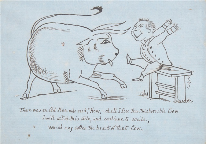 Original Drawing and Limerick by Edward Lear on artnet