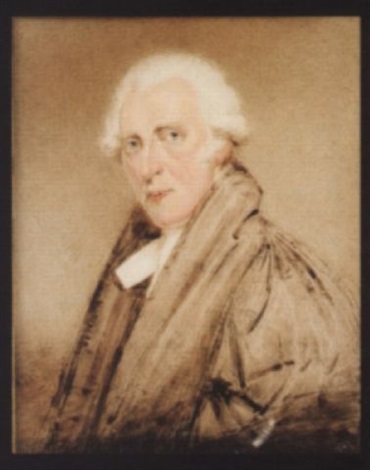 An unfinished portrait of the Rev. William Sandford, father-in-law of ...