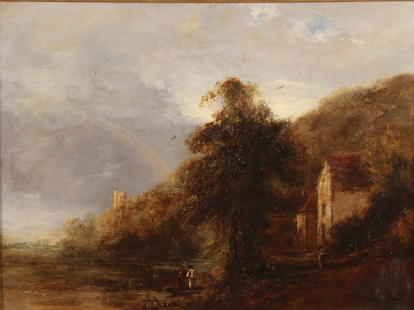 Landscape with cottage by J.W.H. Handley on artnet