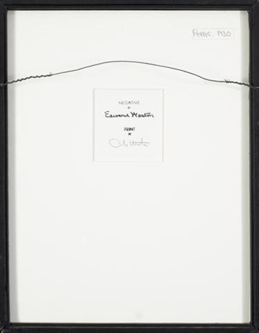 Pepper No. 30, 1930 by Edward Weston on artnet