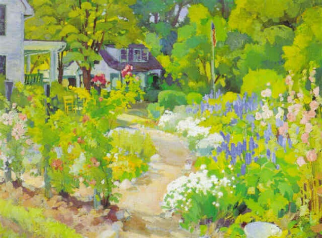 Summer garden by Joseph G. Chenoweth on artnet