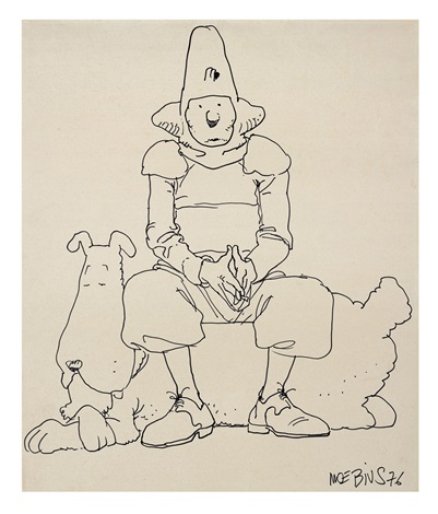 Illustration originale, hommage à Hergé by Michael Moebius on artnet