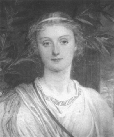 Portrait of Liana Susan Penelope Norman, dressed as Sibyl by Annie ...