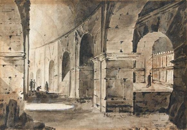 Vue de lintérieur du Colisée by François Marius Granet on artnet