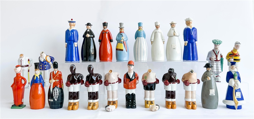 ROBJ AND BASTARD PORCELAIN FIGURAL BOTTLES by Robj (Co.) on artnet
