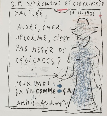 Dotremont et Cobra-forêt by Pierre Alechinsky on artnet