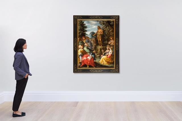 Saint John the Baptist preaching in the Wilderness by Rutilio Manetti ...