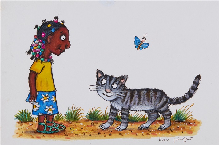 Original artwork for 2 childrens illustrations by Axel Scheffler on artnet