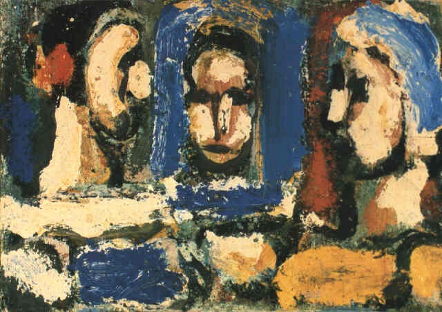 Trois pierrots by Georges Rouault on artnet