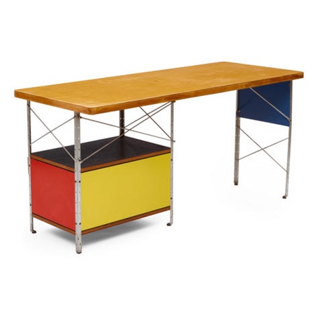 Early Eames Desk Unit EDU by Charles and Ray Eames on artnet