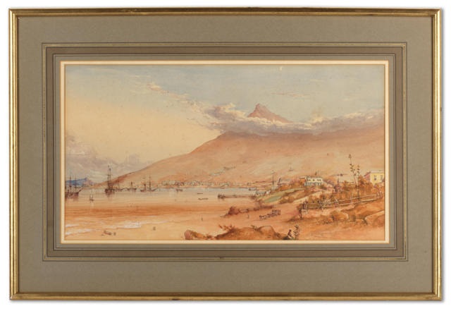 View across Simons Town Bay, cape Town, South Africa by Thomas William ...