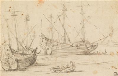 Ships in a harbour by Cornelis Claesz van Wieringen on artnet