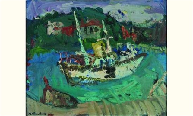 Le bateau de pêche by Vassyl Khmeluk on artnet