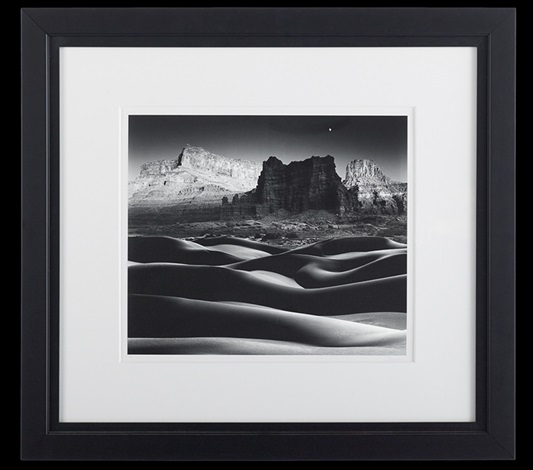 Moonrise over cliffs and dunes by Bruce Barnbaum on artnet