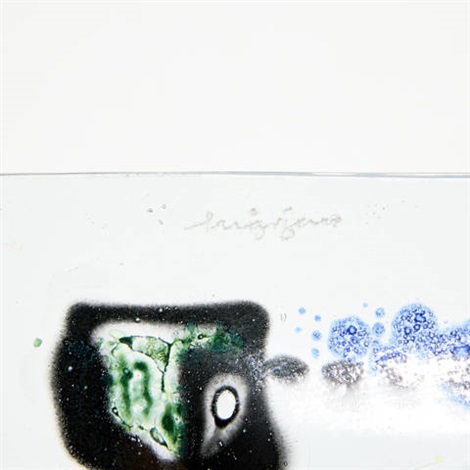 Tray and paperweight by Frances and Michael Higgins on artnet